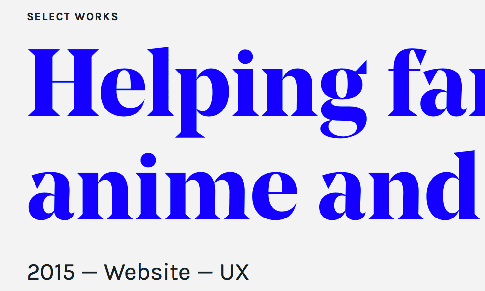 Noe Display Font Combinations & Free Alternatives · Typewolf